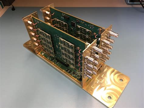 Top Adc Board With Plug In Amplifier Modules Middle Data
