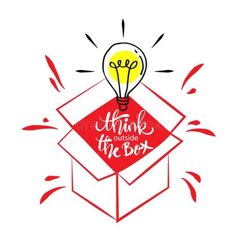 Thinking Outside The Box Stock Vector Illustration Of Outside 193300306