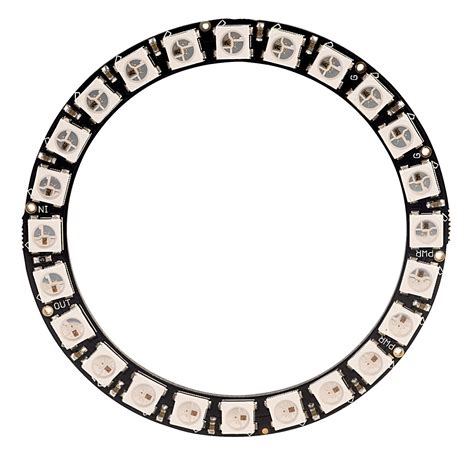 Adafruit 1586 NeoPixel Ring 24 Addressable RGB LEDs Rapid Electronics
