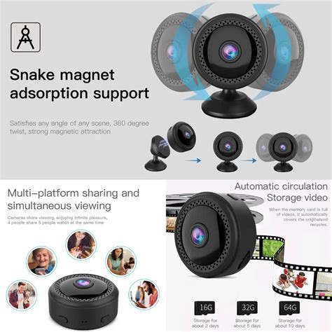 Wifi Mini Spy Camera Wifi Invisible Bathroom Hidden Camera Wireless Hd