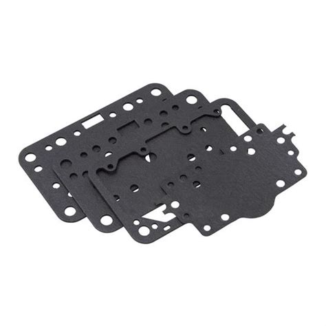 Edelbrock 12371 Hdq Carburetor Metering Block Gasket Fiber Black