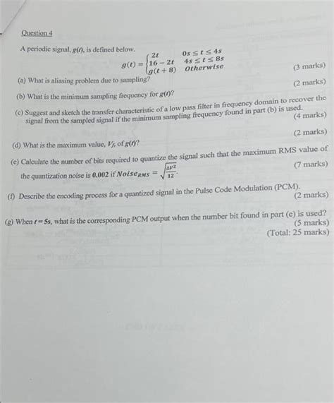 Solved An imput signal x θ is fod into a linear time Chegg com
