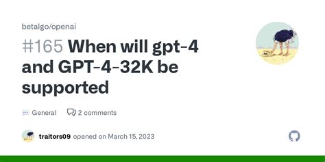 When Will Gpt And GPT K Be Supported Betalgo Openai Discussion GitHub