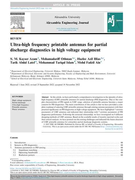 pdf ultra high frequency printable antennas for partial discharge