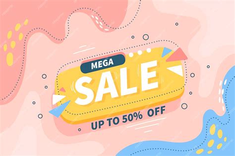 수평 판매 배너 서식 파일 무료 벡터