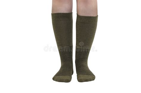 Modelo Femenino Con Calcetines Piernas Femeninas Con Calcetines