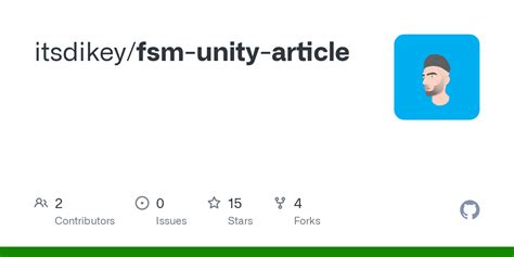Github Itsdikeyfsm Unity Article