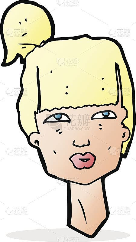 卡通女头