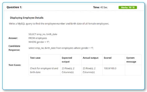 Dblysis Hire The Best Database Sql Programmer With Mettls Database