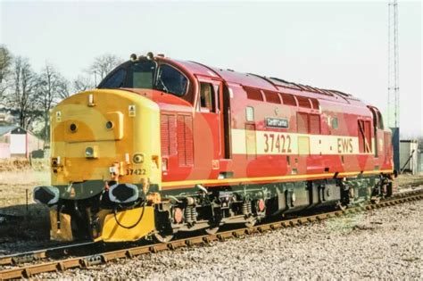 Uk Diesel Train Railway Photograph Of Class 37 37717 Rm37 1804 £1 70