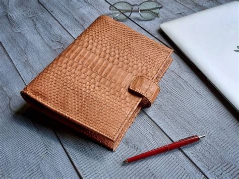 a5 planner binder custom python leather etsy