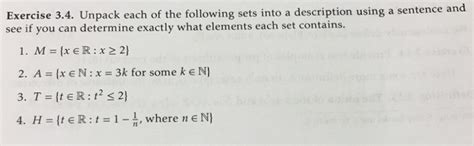 Solved An Introduction To Proof Via Inquiry Based Learning