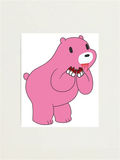 Lámina fotográfica Mashup sombrío de osos desnudos de stinky kitty