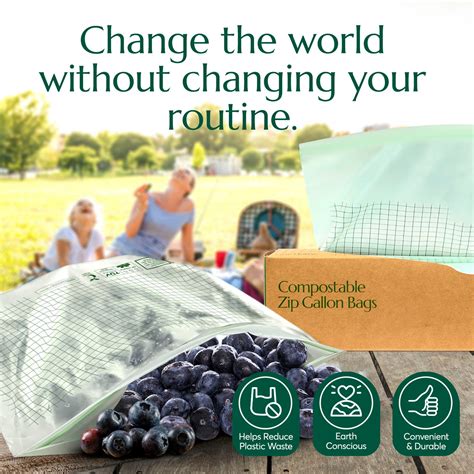 Compostable Zip Gallon Bags Cleanomic