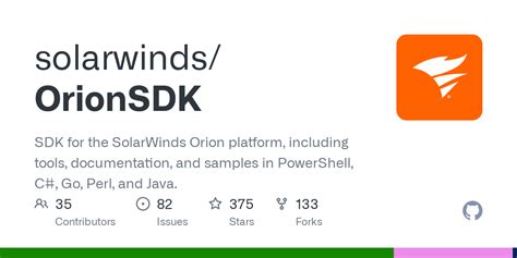 github solarwinds orionsdk sdk for the solarwinds orion platform