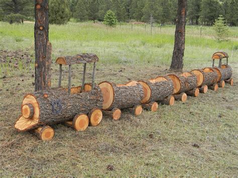 22 Garden Wooden Log Train Planter Ideas You Cannot Miss Sharonsable