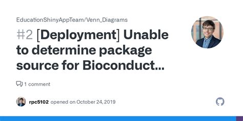 Deployment Unable To Determine Package Source For Bioconductor