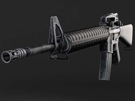 M16 A3 Rifle 3d Model Cgtrader