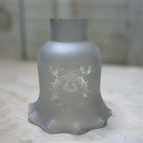 Frosted Glass Hurricane Lamp Shade Historic House Salvage