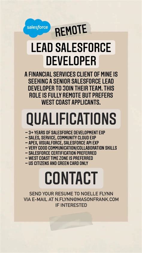 Noelle Flynn On Linkedin Salesforce Salesforcejobs Sfdc
