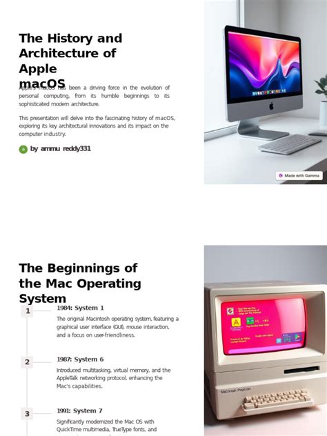 The History And Architecture Of Apple Macos Pdf Mac Os Graphical User Interfaces