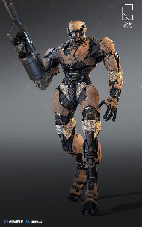 ArtStation GNR Combine Assault Droid Nemanja Stankovic Arte Robot