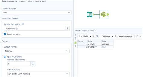 solved regex to check if string is of exact length 7 alteryx community