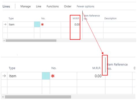 Set Default Column In Freeze Pane In D365 BC
