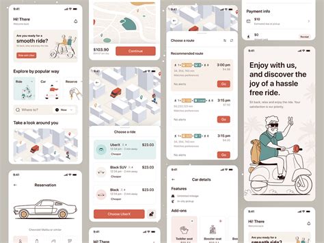 Ride Sharing App Ui By Ofspace Uxui On Dribbble