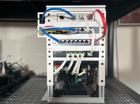 Raspberry Pi 4 2u Rack Mount Mark Iii Custom 2020 Extrusion Ears 3d