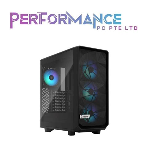 Fractal Design Meshify Compact Lite Black White Black Rgb Tg Light Tint Years Warranty