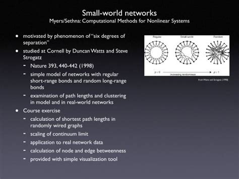 Introductory Lecture On Small World Networks Module