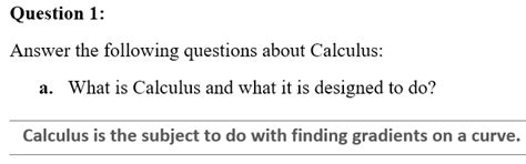 Simple Definition Of Calculus MathsMethods Au