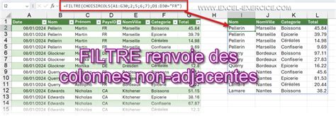 Filter Function With Non Adjacent Columns