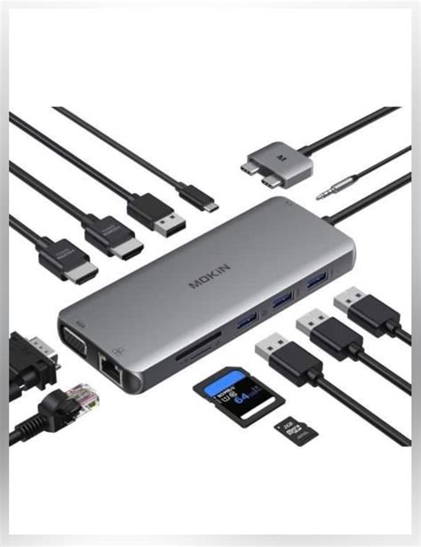Mokin Macbook Pro Air Docking Station Dual Monitor Macbook Pro Hdmi
