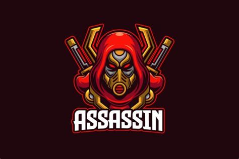 Red Assassin E Sport Game Logo Template Graphic By Mightyfire