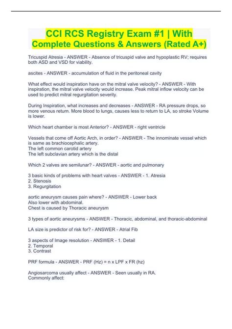 Cci Rcs And Urr Registry And Physics Of Ultrasound Exam Bundle With