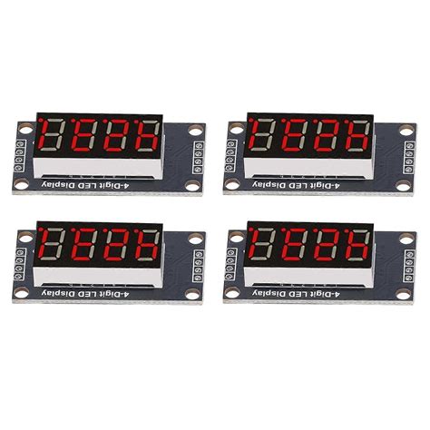 4 Sets Digital Tube Display Module Led 4 Digit 7 Segment 036in Tm1637