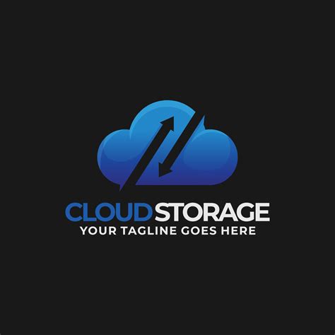 Cloud Storage Logo Cloud Data Logo 12111729 Vector Art At Vecteezy