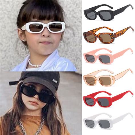 แว่นตากันแดดแฟชั่น ทรงวงรี สีพื้น สไตล์เกาหลีเรโทร สําหรับเด็ก Uv400 Shopee Thailand