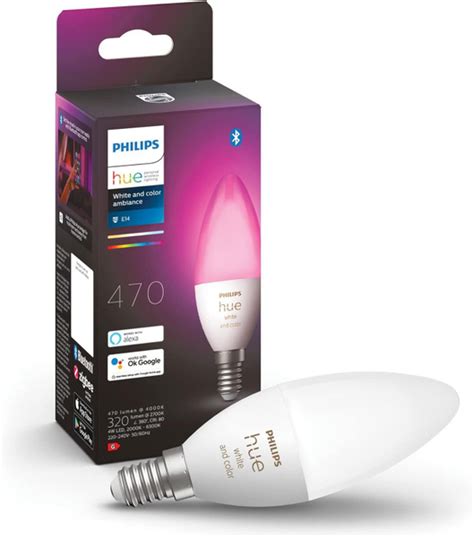 Philips Умная лампочка Philips Hue 5.3W Color Smart B39, RGB свет, 5.3 ...