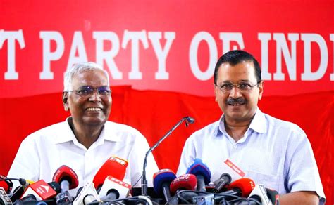 Delhi Chief Minister And Aap Convener Arvind Kejriwal Along With