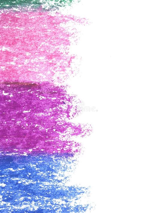 An Oil Pastel Crayon Texture Colour Background Close Up Grainy Stock