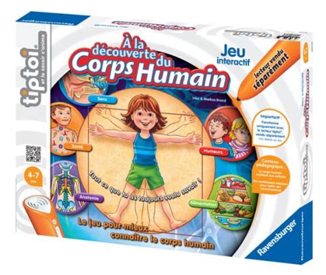 Jeu Tiptoi A la découverte du Corps Humain Ravensburger Livre
