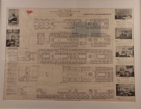 First Class Deck Plan Steamship Titanic Steamship Historical Society