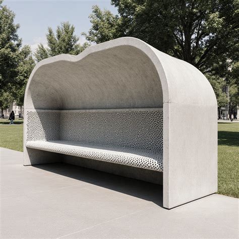 Curved Shell Structure Wrapping Around The Back And Sides Prompts