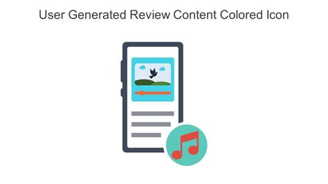 User Generated Review Content Colored Icon In Powerpoint Pptx Png And Editable Eps Format Ppt