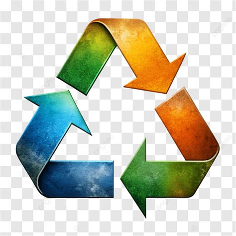 Colorful Recycle Symbol Clipart Vibrant And Eye Catching Illustration