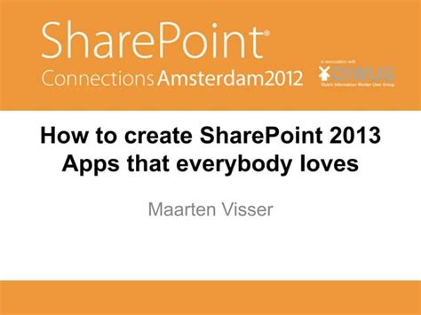 How To Build Sharepoint 2013 Killer Apps Pptx