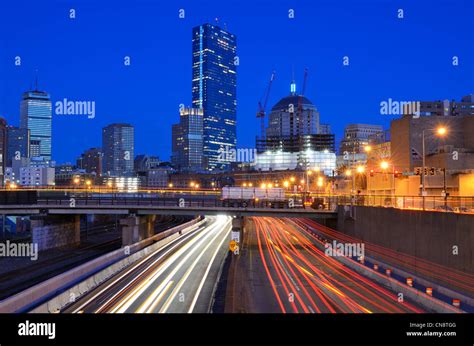 View Above The Massachusetts Turnpike From Harrison Ave In Boston